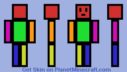 Colorful boy Minecraft Skin