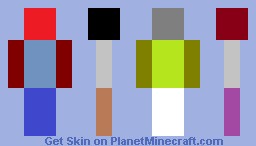 colorful person Minecraft Skin