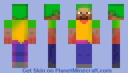 Colorful steve Minecraft Skin