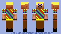 colorful steve Minecraft Skin