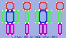 colour man Minecraft Skin
