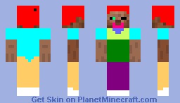 colourful steve Minecraft Skin