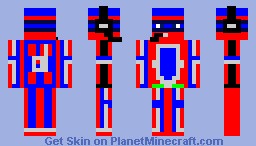 red combat robot 0.1 Minecraft Skin