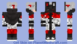 Red and White Bunny Mask Minecraft Skin