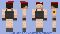 Red Beret Soldier Minecraft Skin