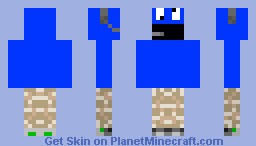 Cookie Monster Skin Minecraft Skin