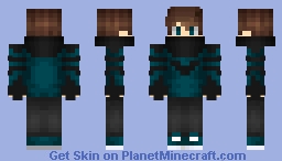dark blue boy Minecraft Skin