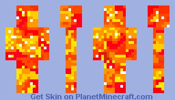 fire man Minecraft Skin