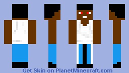 Black guy in vest Minecraft Skin