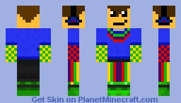 crazy color boy Minecraft Skin