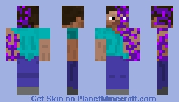 Corrupted Steve Minecraft Skin