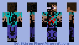 Corrupted Steve Minecraft Skin