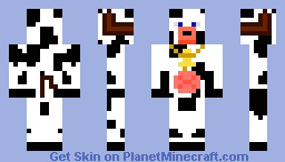 realistic cow skin Minecraft Skin