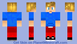 Lachlan with Blue shirt Minecraft Skin