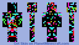 CrAzY ColOrZ Minecraft Skin