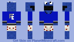 crazy cookie monster Minecraft Skin