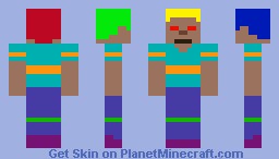 Crazy Steve Minecraft Skin