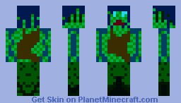 Fishman/mermaid. With an AVP twist on the hair.. :D Minecraft Skin