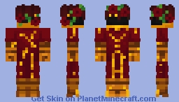 Golden Rose Minecraft Skin