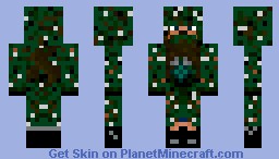 Creeper Hunter w/ cloak Minecraft Skin