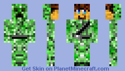 Creeper Hunter Wearing Skin Minecraft Skin
