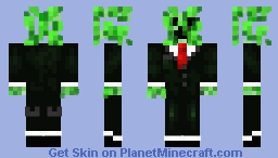 Creeper in a suit Minecraft Skin