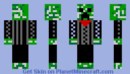 Creeper in suit Minecraft Skin