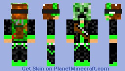 Halloween creeper mask Minecraft Skin