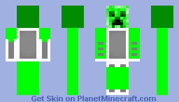 creeper cyborg Minecraft Skin