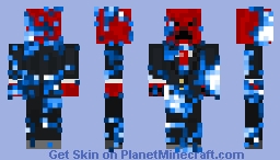 ETF's Angry Creeper in suit CHARGED Minecraft Skin