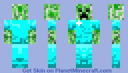 creeper wearing diamond armour Minecraft Skin