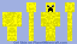 Creeper Yellow Minecraft Skin