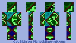 half creeper half zombie Minecraft Skin