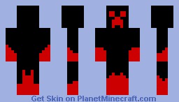 Red Creeper Minecraft Skin