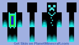 Luminous Creeper Minecraft Skin