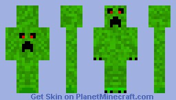 Creeper With two heads Minecraft Skin
