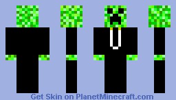 Creeper-in-a-suit Minecraft Skin