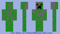 creeper cyborg Minecraft Skin