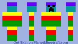 creeper color Minecraft Skin