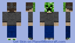 Creeper Mask Minecraft Skin