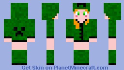 Creeper girl Minecraft Skin