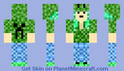 creeper hoodie Minecraft Skin