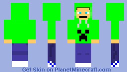creeper hoodie Minecraft Skin