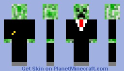 Creeper in an normal suit Minecraft Skin