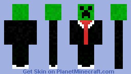 creeper in a suit Minecraft Skin