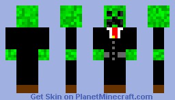 creeper in suit Minecraft Skin