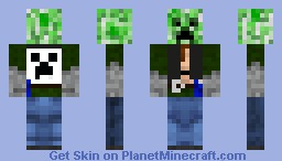 Emo Creeper Man Minecraft Skin