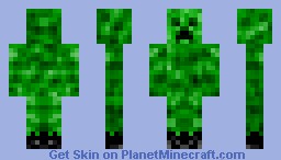 Creeper w/ ARMS(Sort of HD) Minecraft Skin