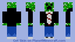 Cool creeper Minecraft Skin
