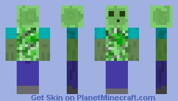 Zombie Creeper And a slime combined Minecraft Skin